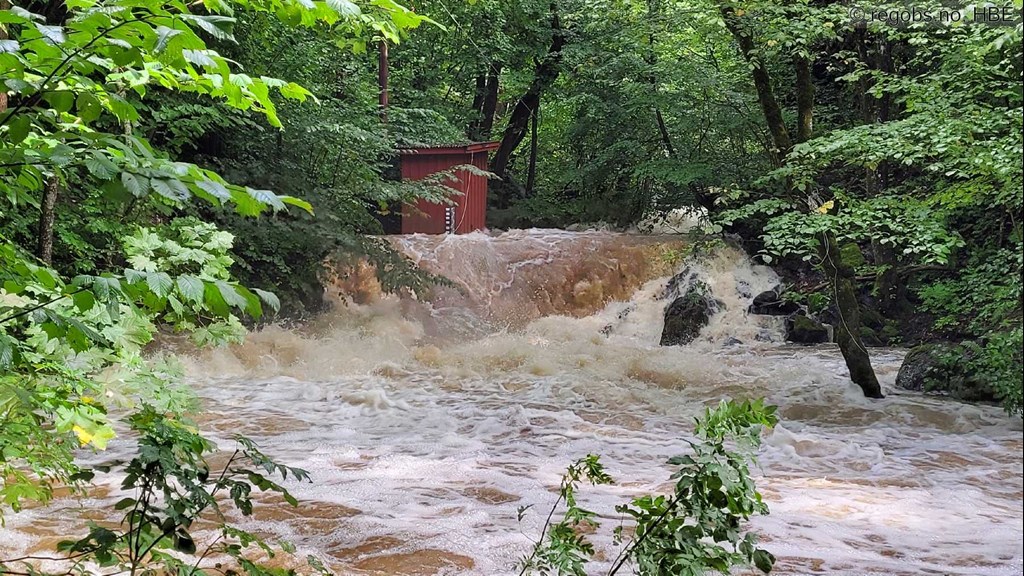 Oppjustert flomvarsel i Drammensvassdraget | Varsom.no